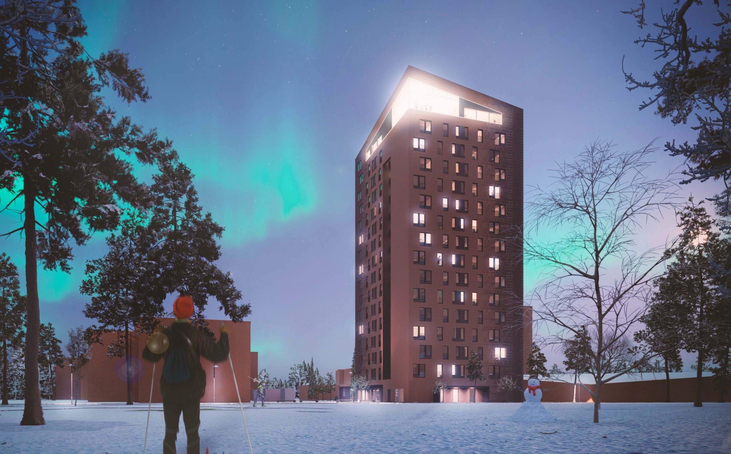 Ouluun rakennetaan 16-kerroksinen opiskelijatornitalo - Talotekniikka-lehti